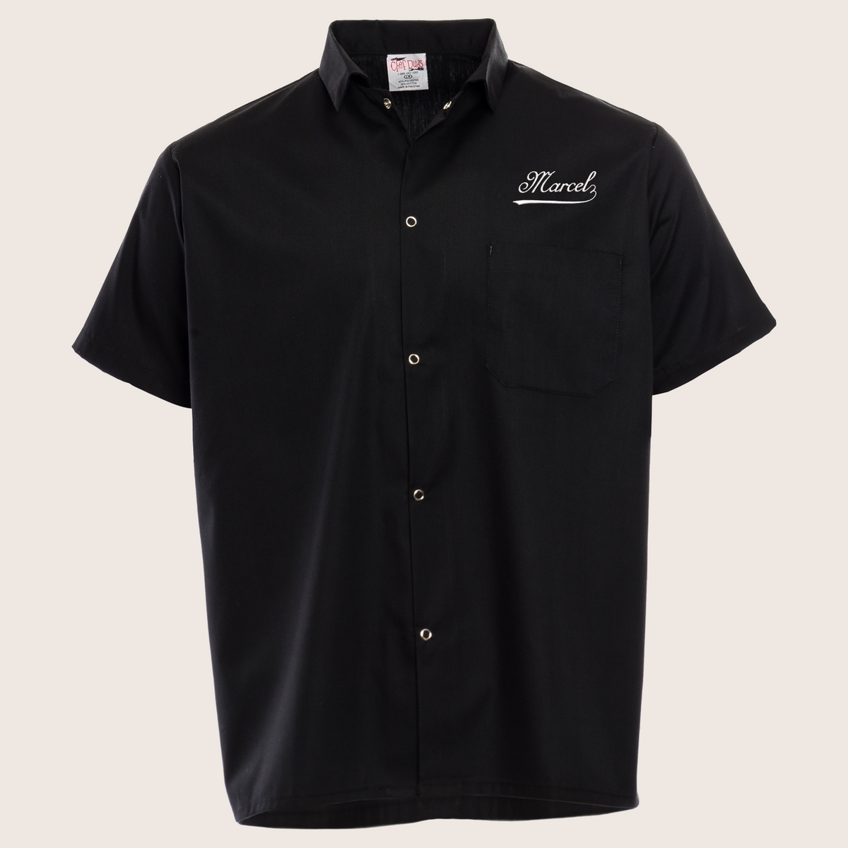 Marcel Black Cook Shirt – Chef Duds